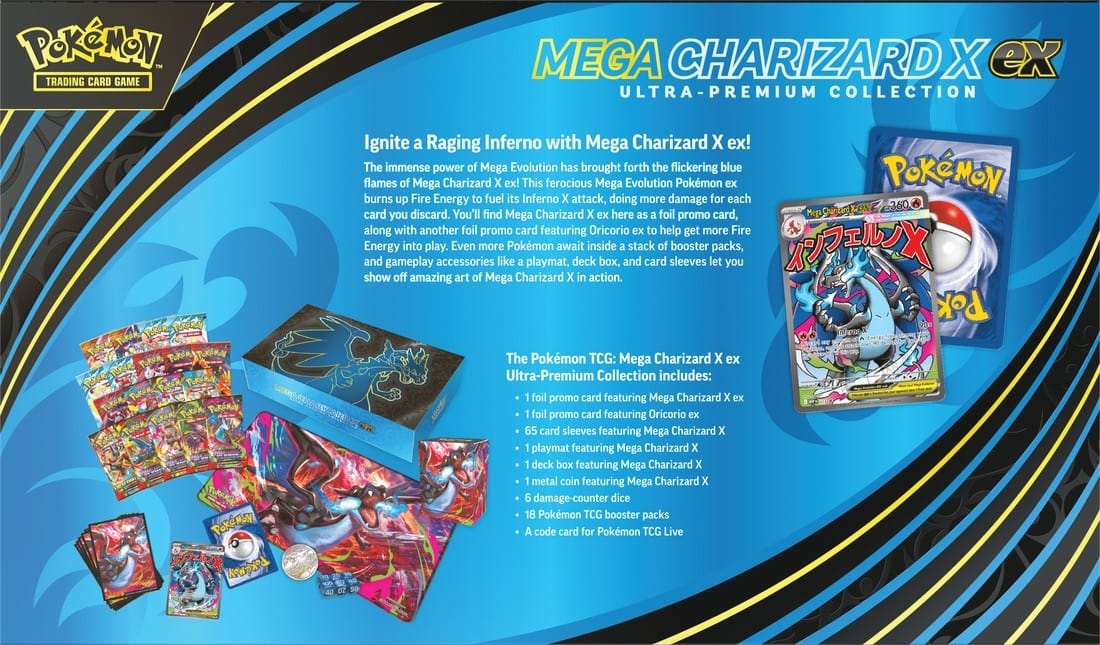 Pokemon TCG: Mega Charizard X ex Ultra-Premium Collection – Gamers Guild AZ